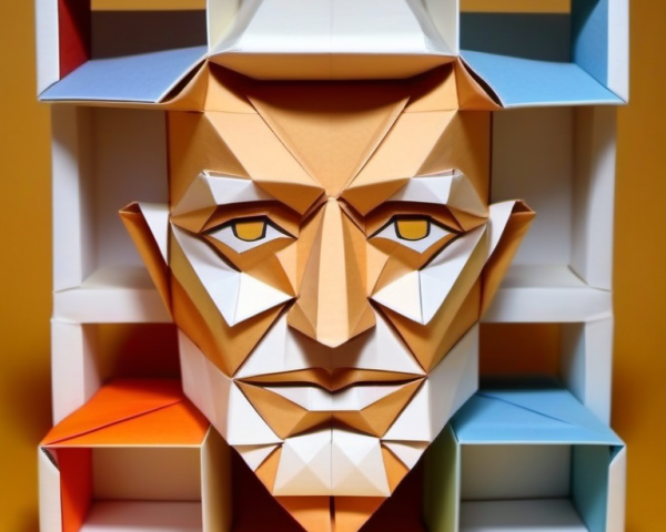 origami portrait | Deep Dream Generator