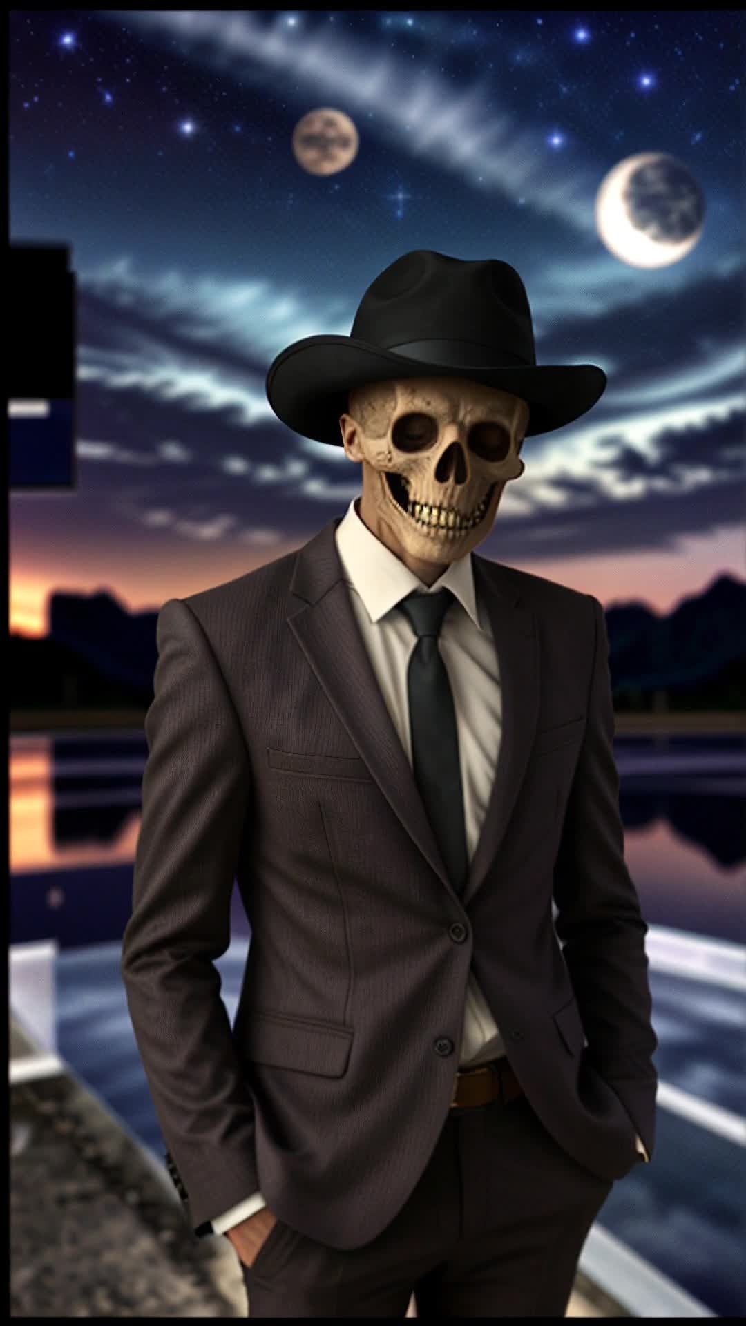 Skeleton Scary | Deep Dream Generator